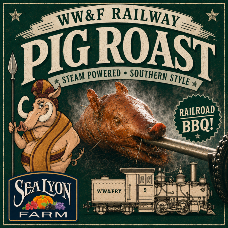 Pig Roast Steam Train - WW&F Railway